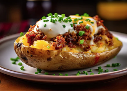 Turkey Loaded Baked Potato | Fuel Madness Meals